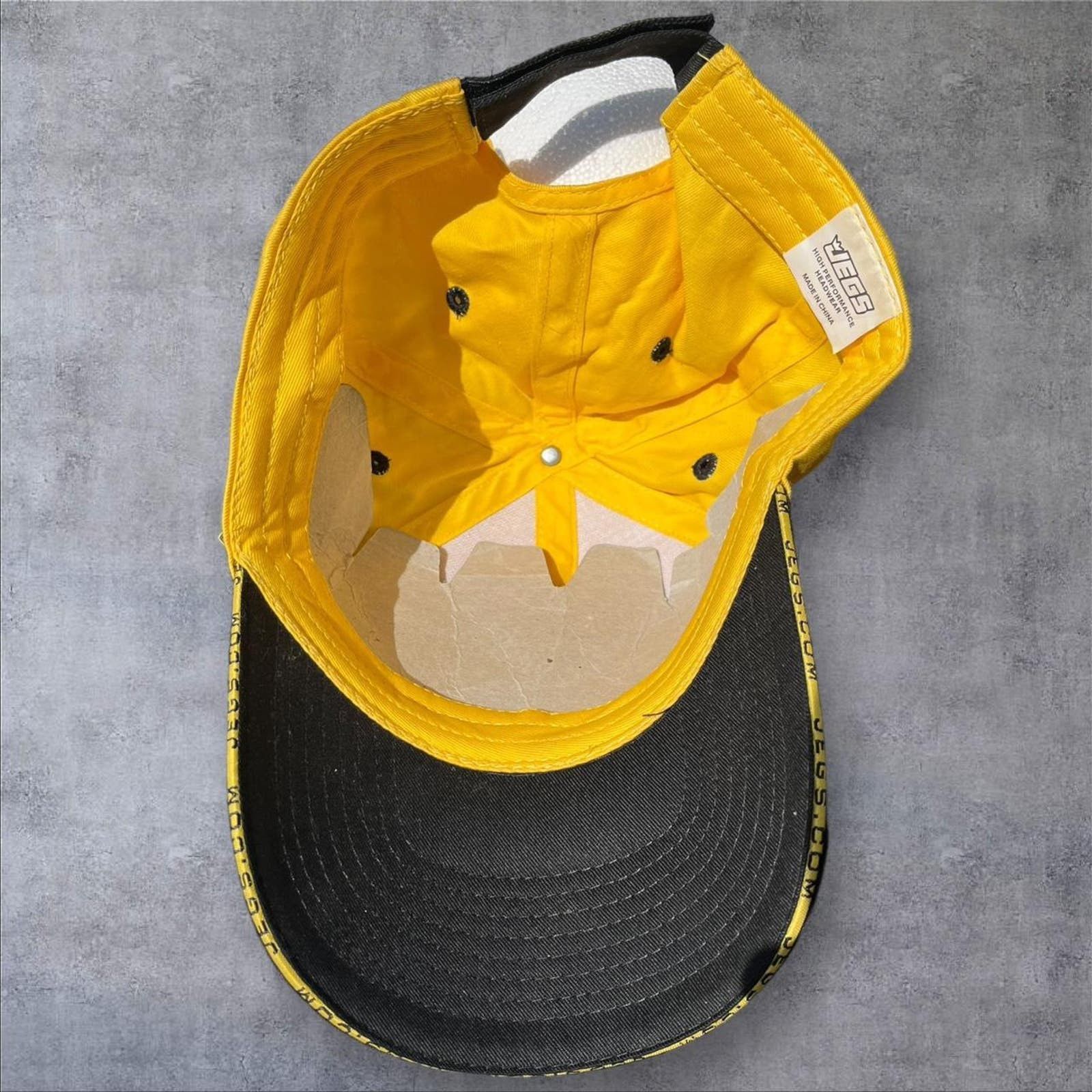 Vintage Jegs racing baseball hat yellow BLACK MENS | Grailed