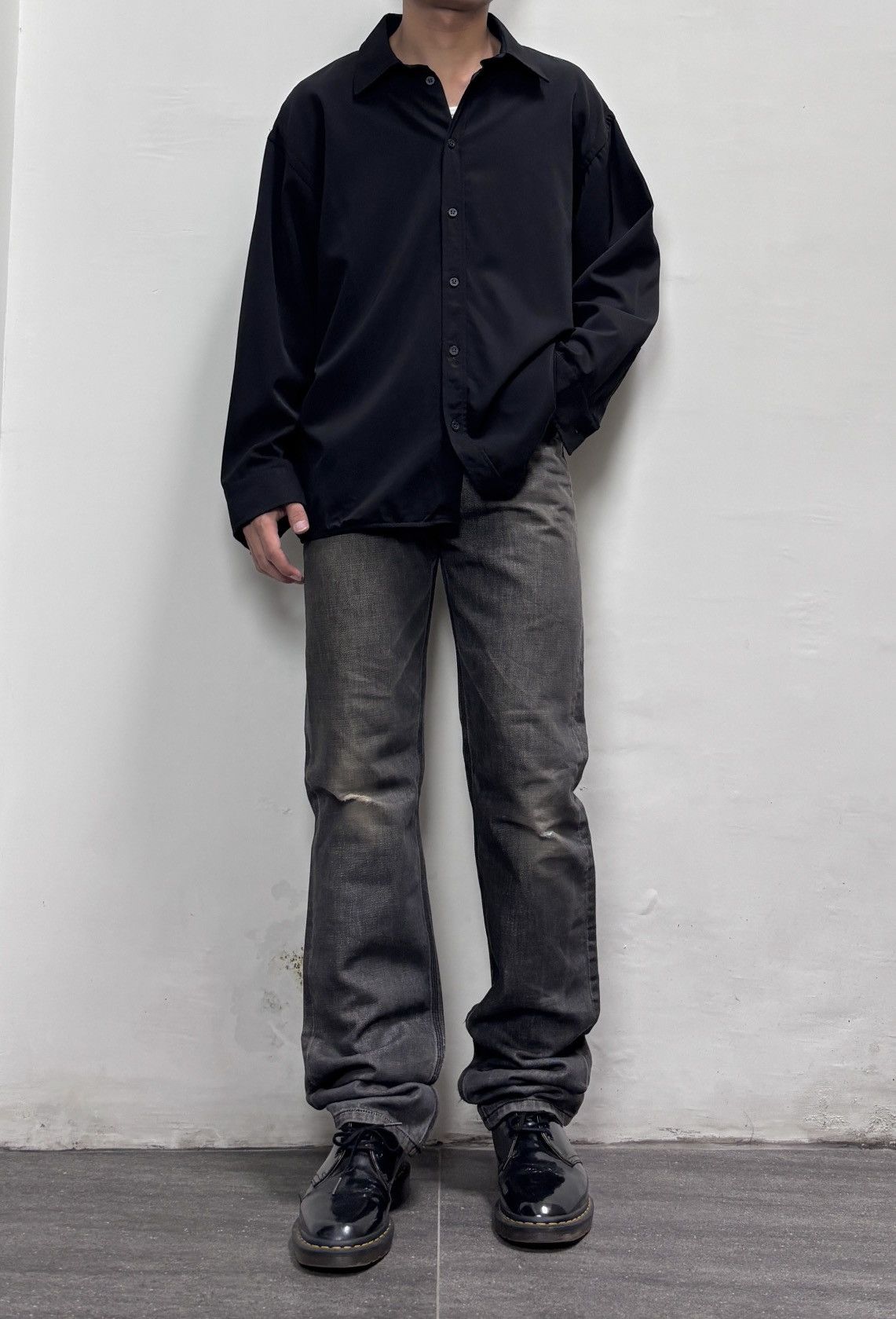 Jil Sander FREE IMPORT TAX 2000s Black Washed Denim Jeans | Grailed