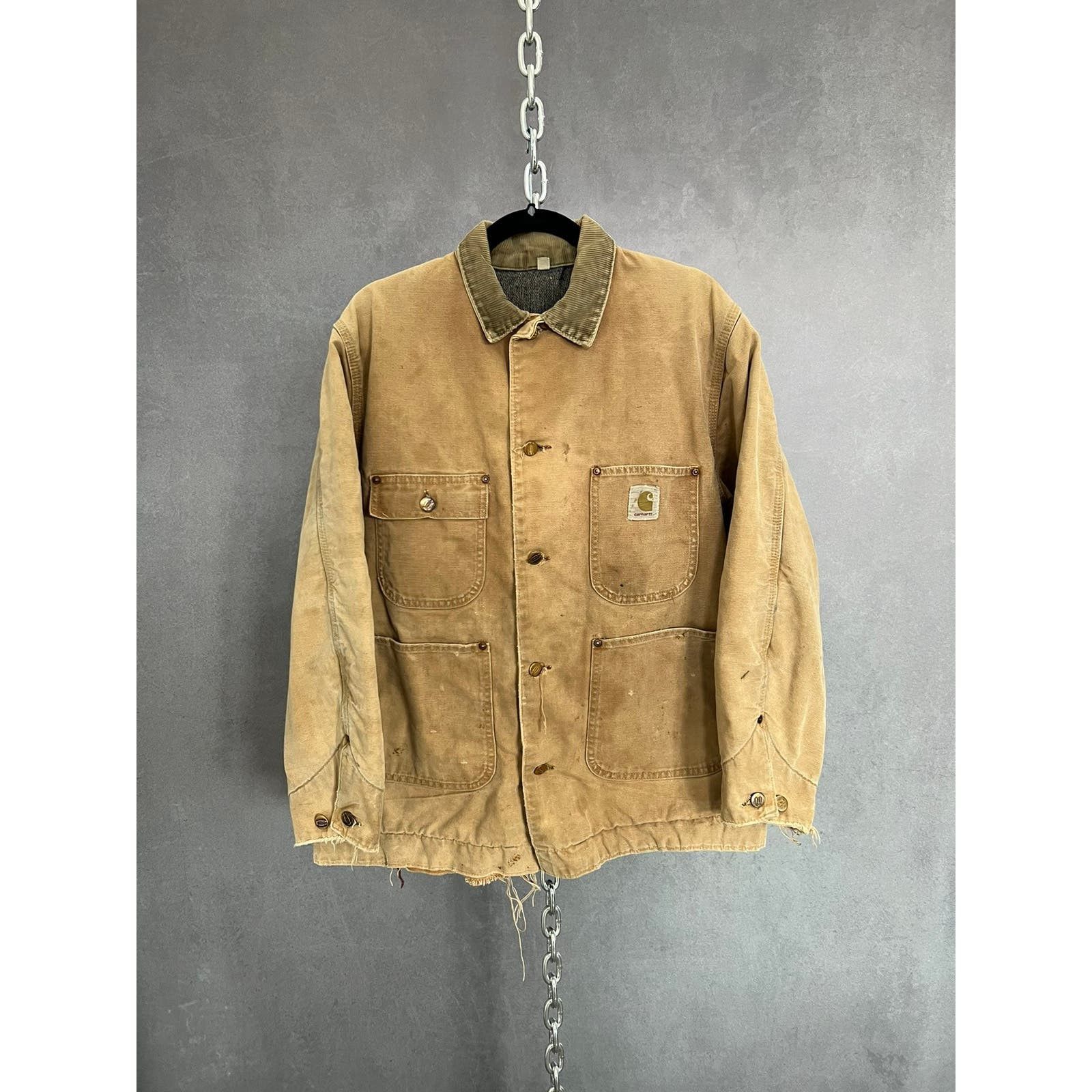 Carhartt 70s carhartt Troy blanket lined chore coat. Patina sz 40 | Grailed