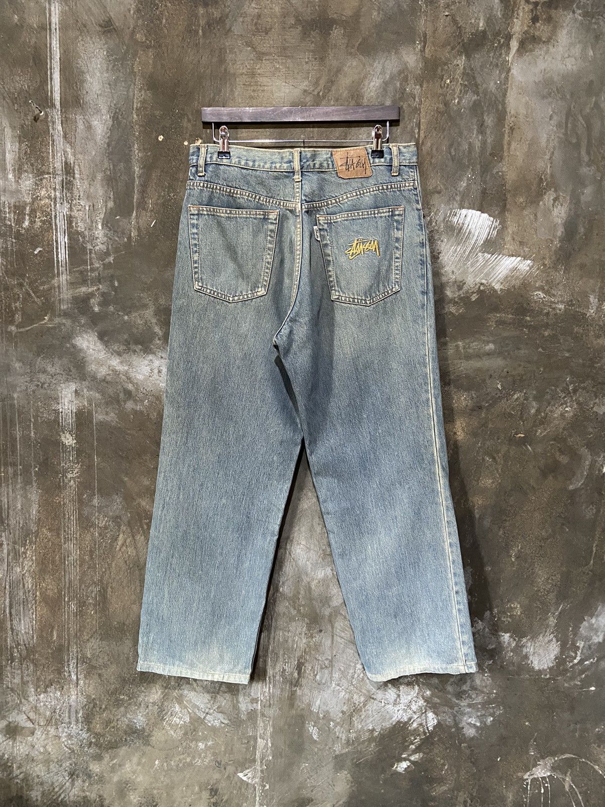 Stussy 📢SENDOFFER📢 Vintage Stussy Baggy Jeans Made In ITALY | Grailed