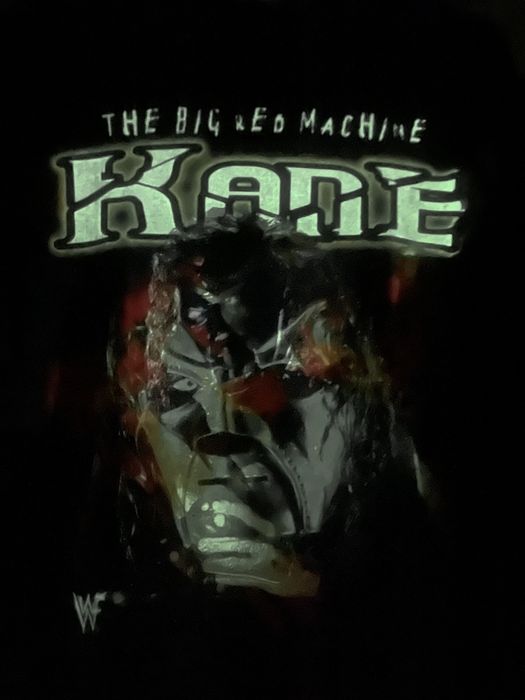 Vintage 2000 WWF Kane “Big Red Machine” (Glow in the Dark) T-shirt ...