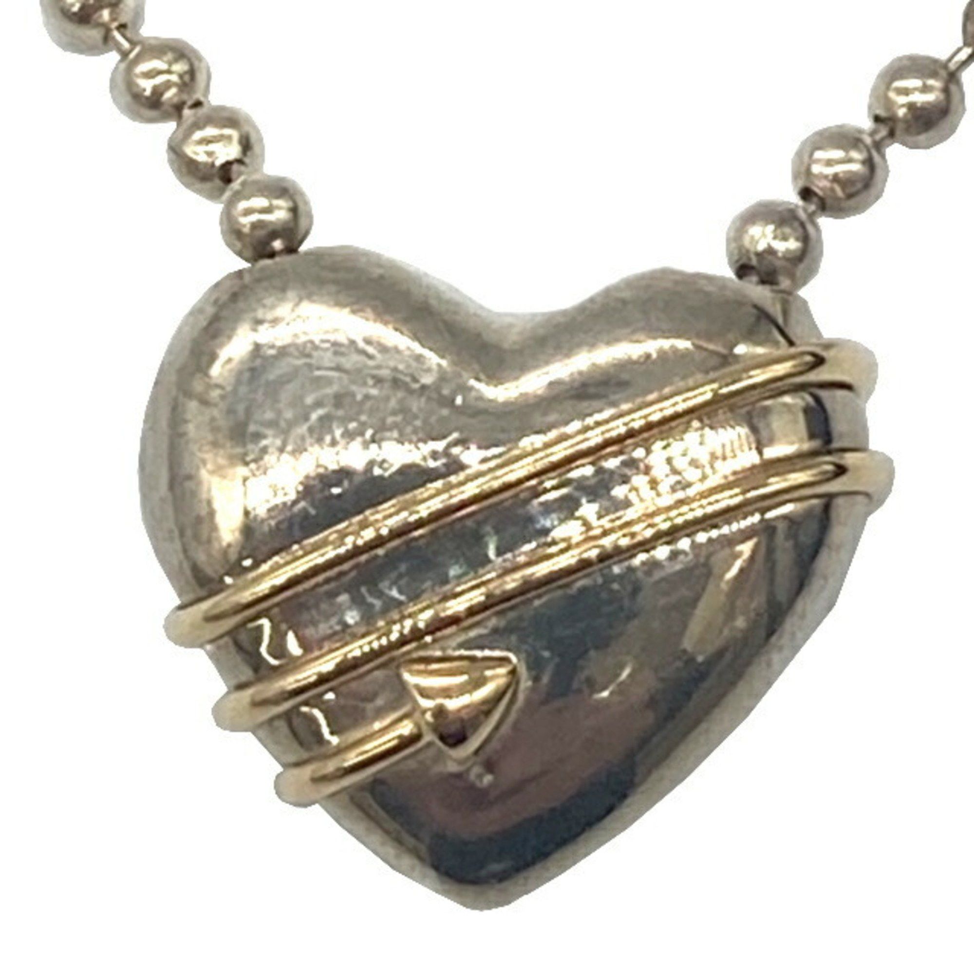 Tiffany & Co. TIFFANY&CO Tiffany Heart Arrow Necklace Ball Chain 925 ...