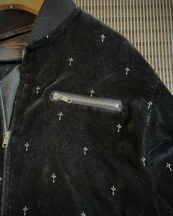 Undercover Undercover Witches Cell Division MA-1 Velvet Cross Bomber ...