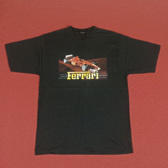 Vintage Ferrari Racing F1 Shell Photo Print Design Tshirt | Grailed