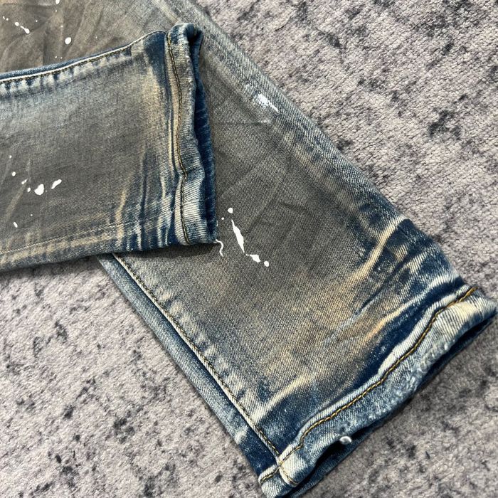 Vintage Custom Vintage Acid Washed distressed Hole Jeans | Grailed