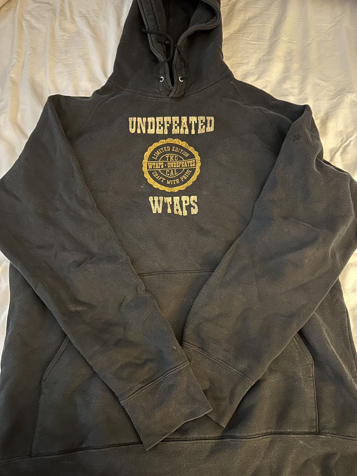 Undefeated × Wtaps Undefeated x Wtaps Vintage Black Hoodie | Grailed