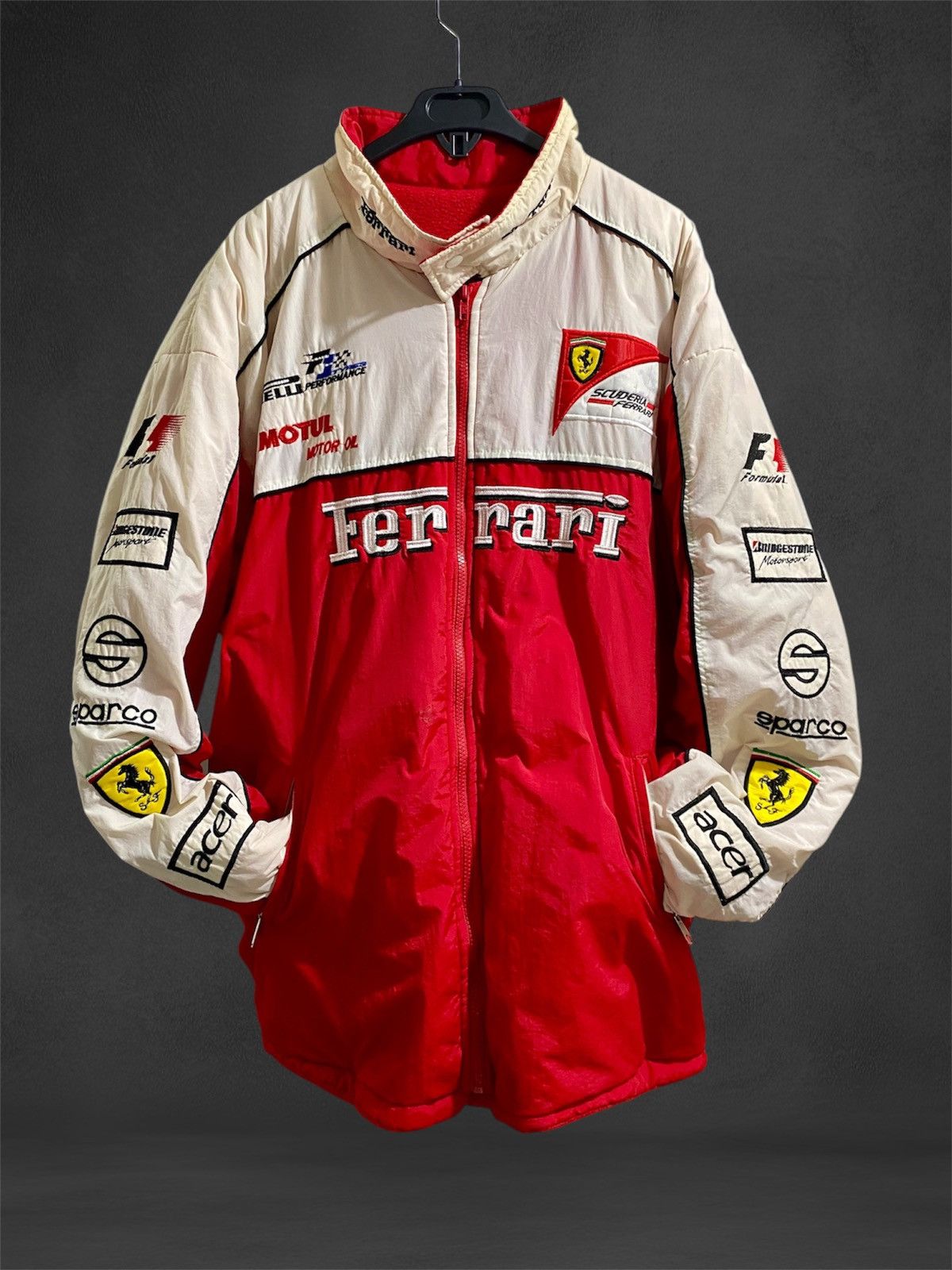 Ferrari × NASCAR × Streetwear Vintage Ferrari NASCAR Parka Jacket | Grailed