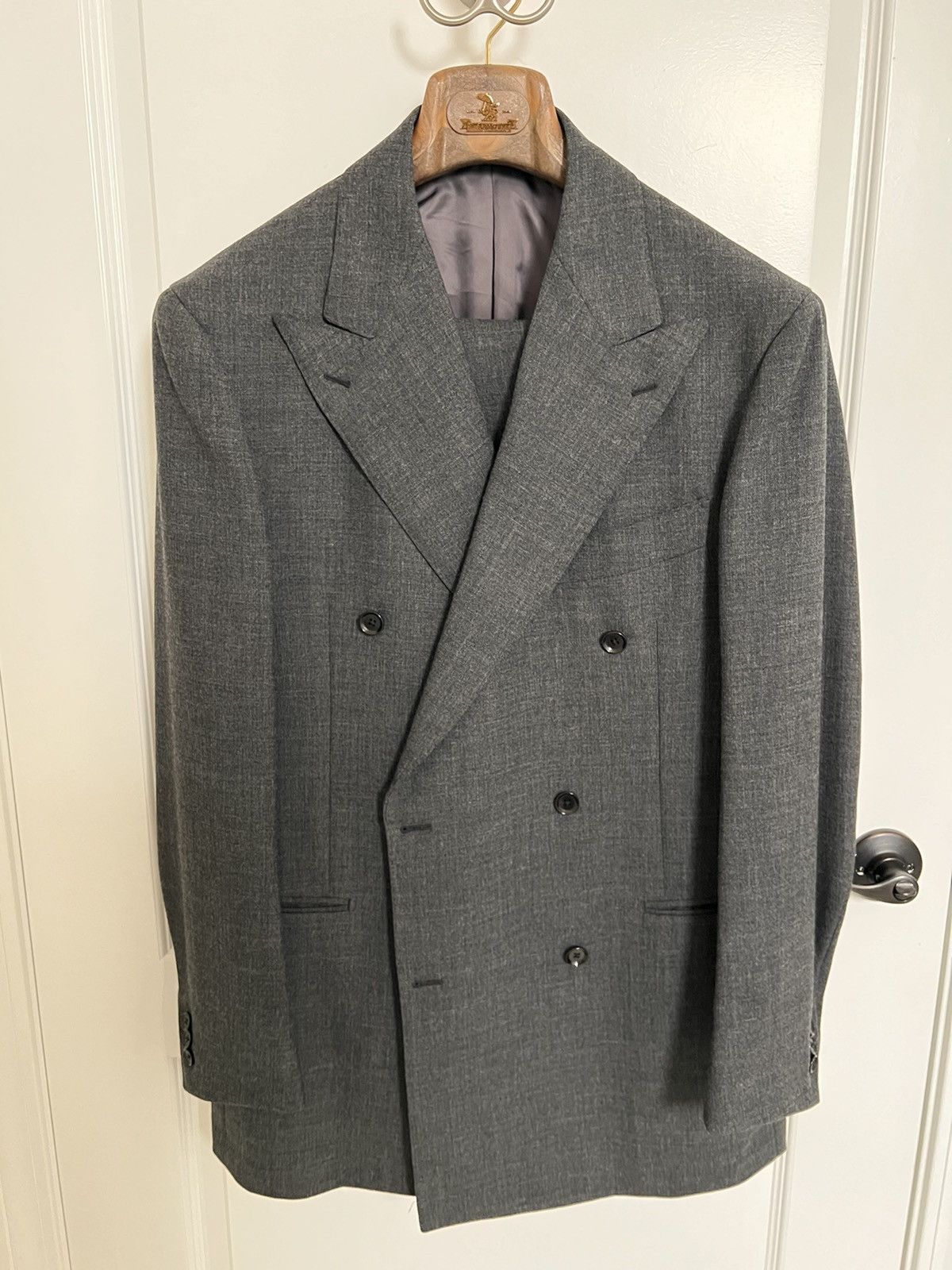 The Armoury THE ARMOURY MODEL 6B - HARBOUR BREEZE HIGH TWIST WOOL SUIT ...