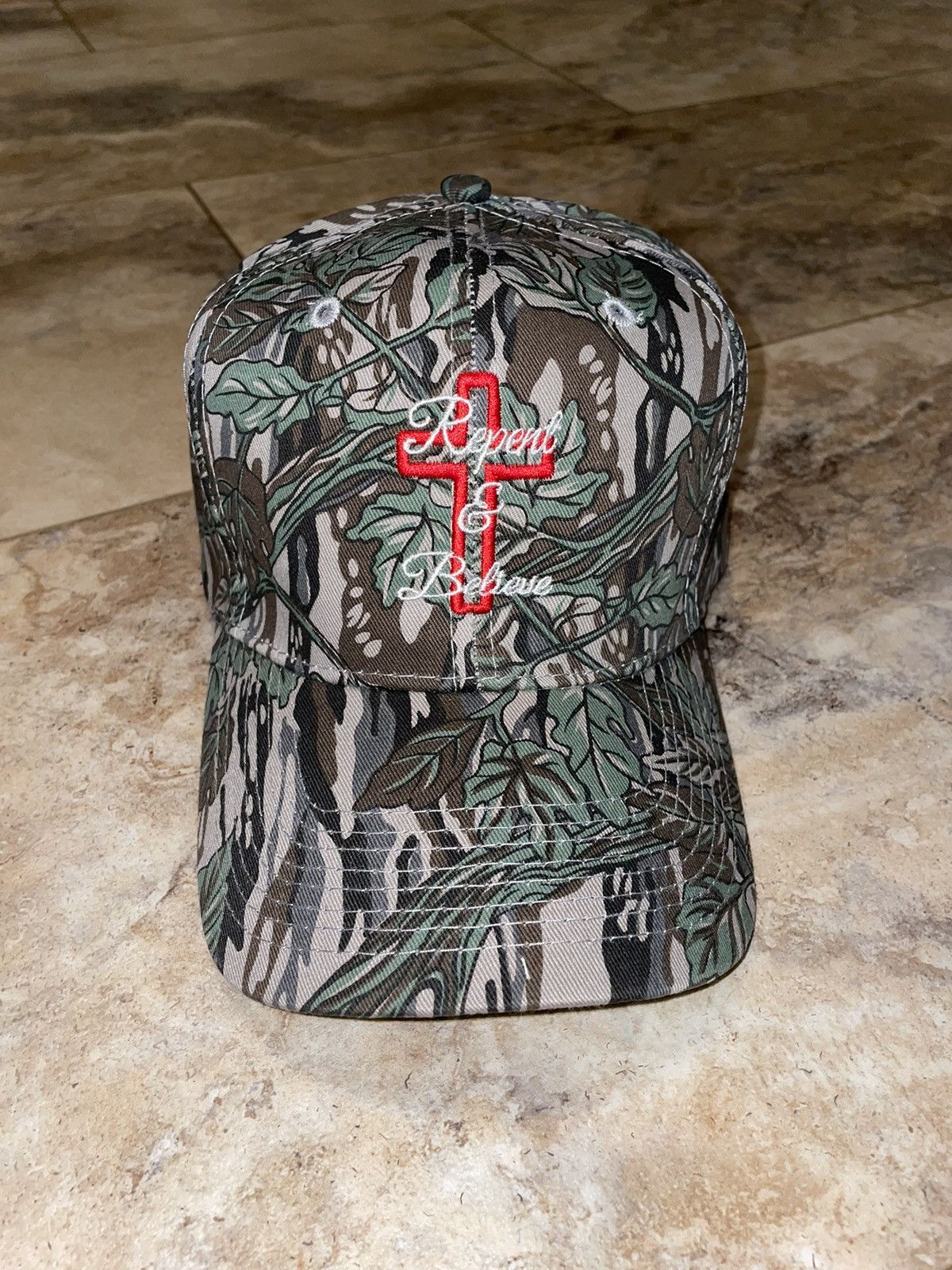 Otto × Religion × Streetwear Repent & Believe Embroidered Forest Camo ...