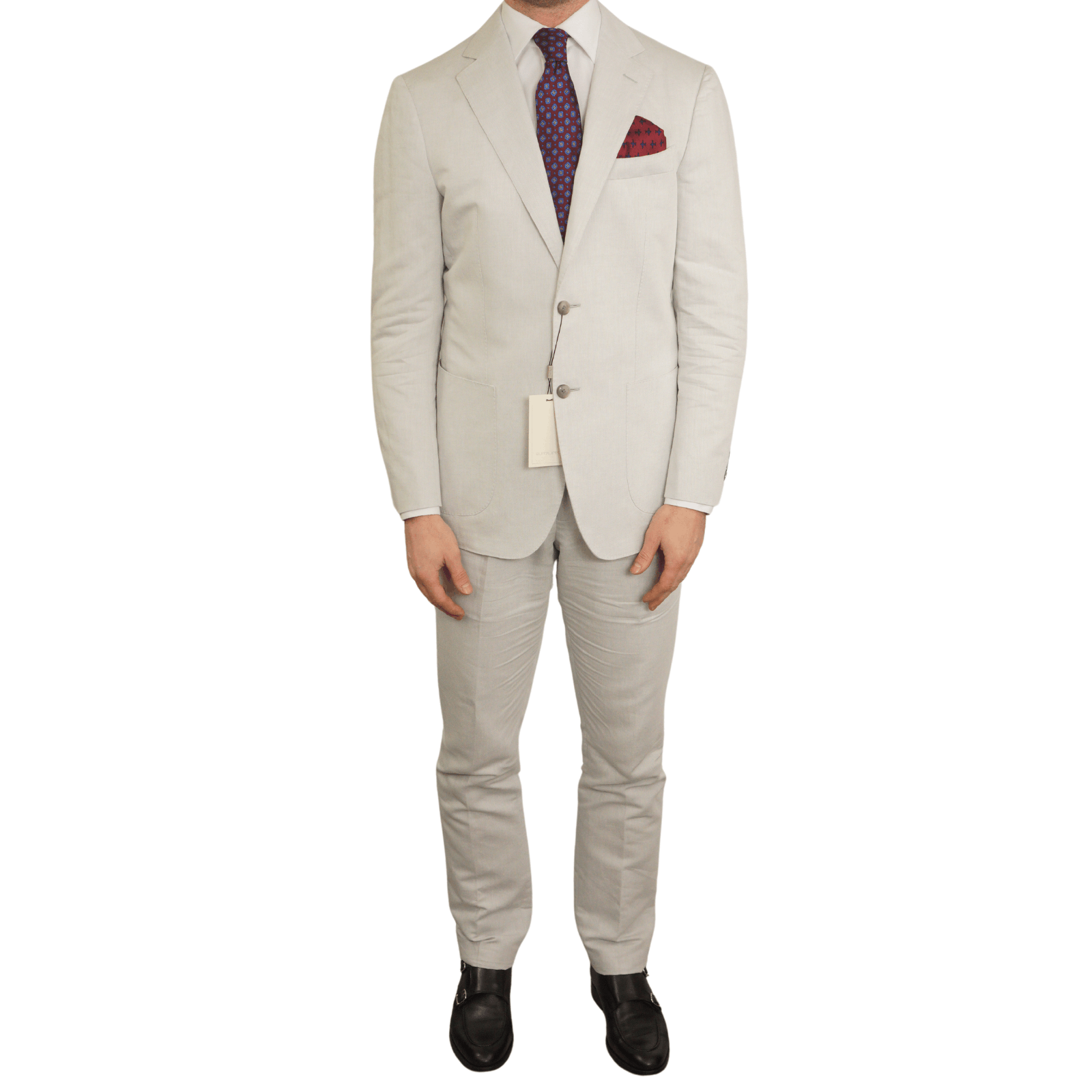 Suitsupply Men Suitsupply Suit Havana Cotton & Linen Grey EU48 UK/US38 ...