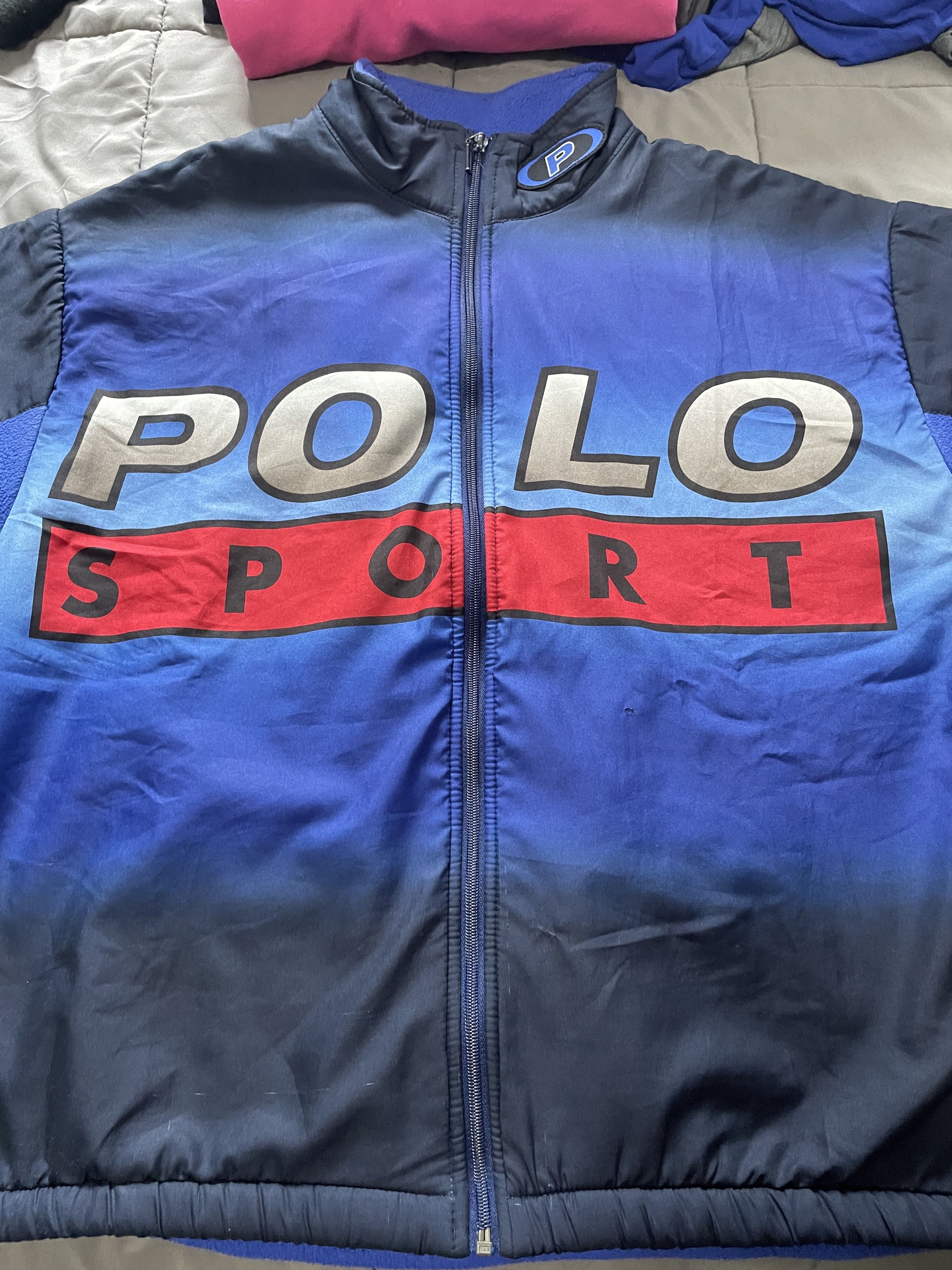 Polo Ralph Lauren POLO Pepsi Blue Fleece | Grailed