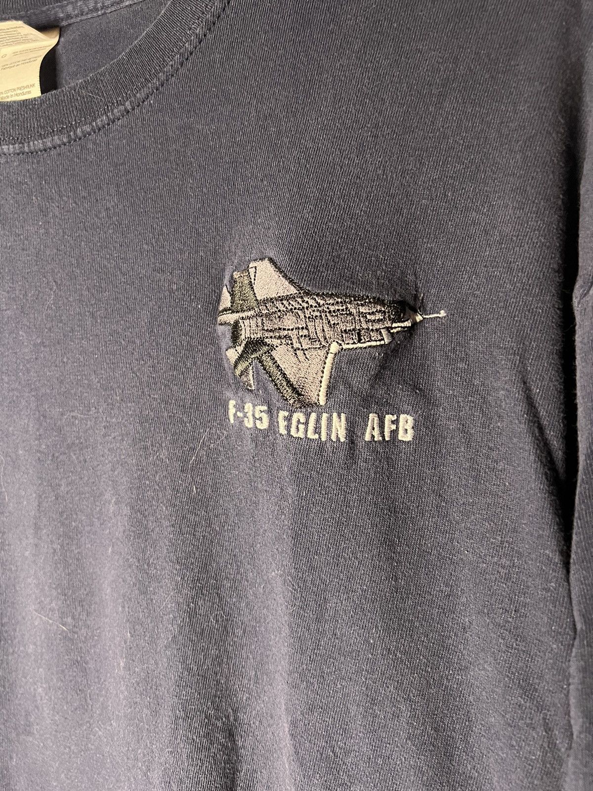 Military × Vintage Vintage 90s Embroidered F-35 Military Fighter Jet ...