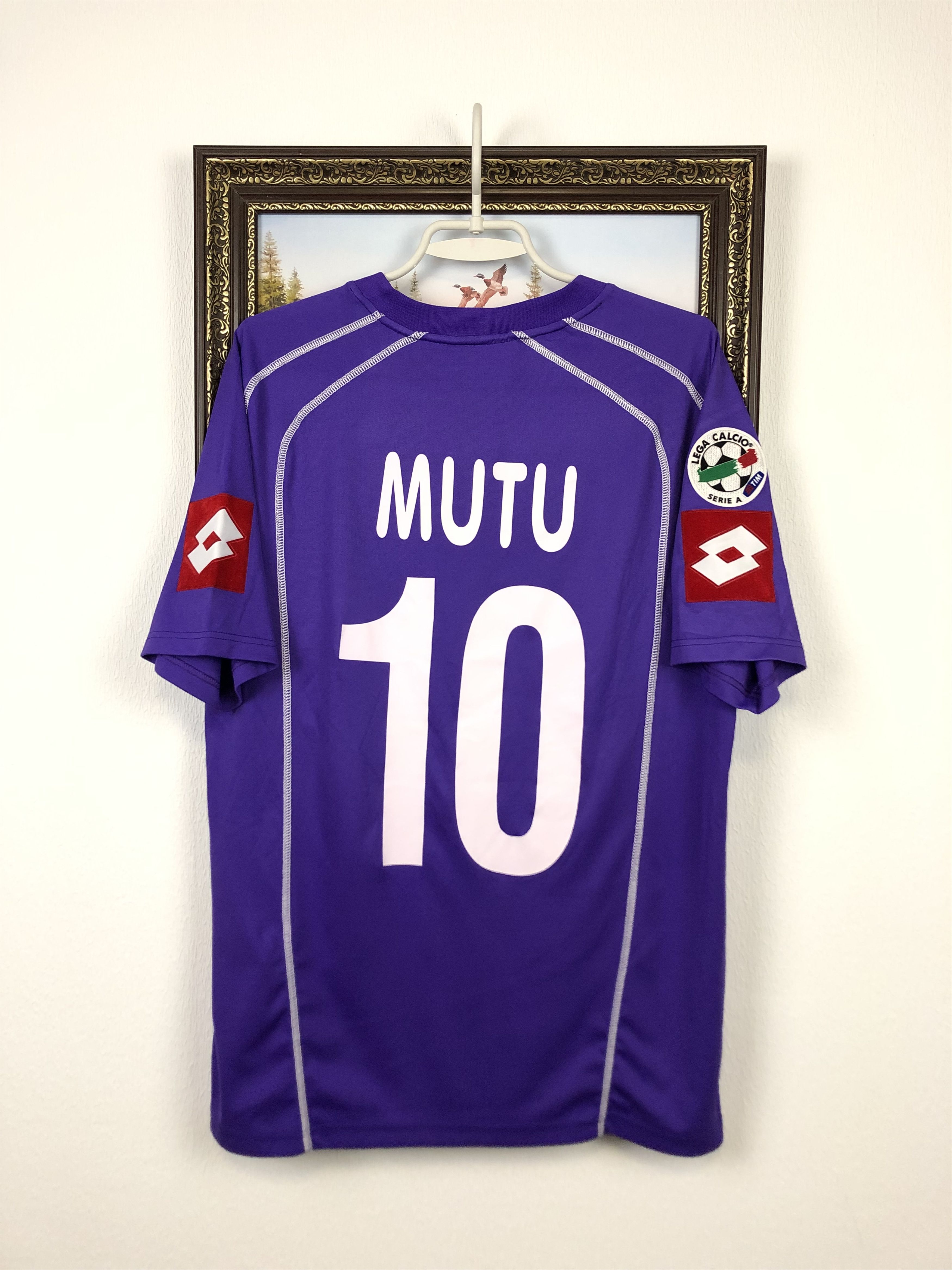 Lotto Sport Fiorentina football shirt 2006 Player Issue #10 Mutu Jersey ...