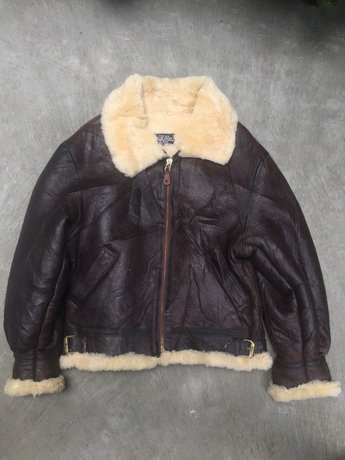 Avirex vintage b3 leather jacket | Grailed