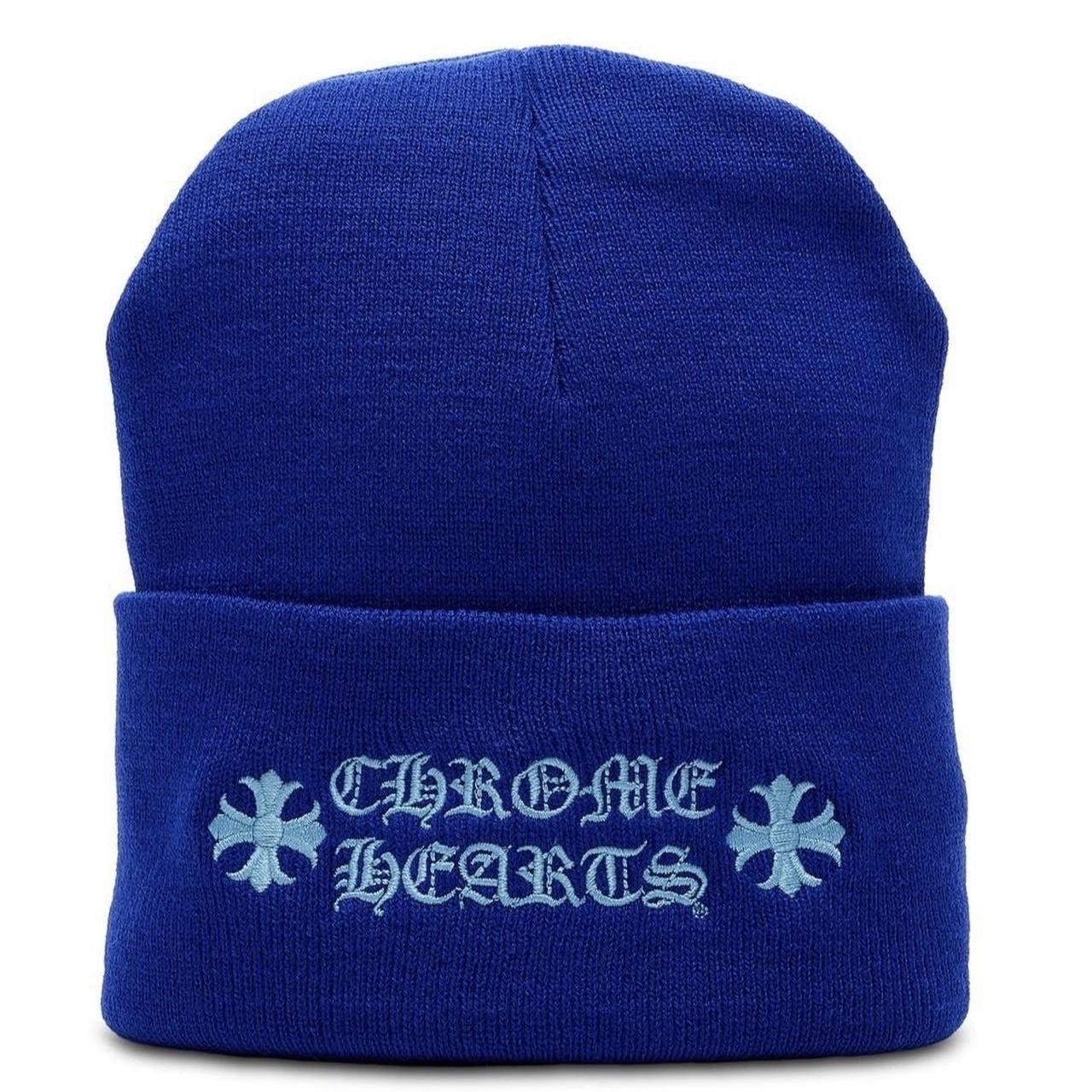 Chrome Hearts Chrome Hearts Blue Beanie Cap | Grailed