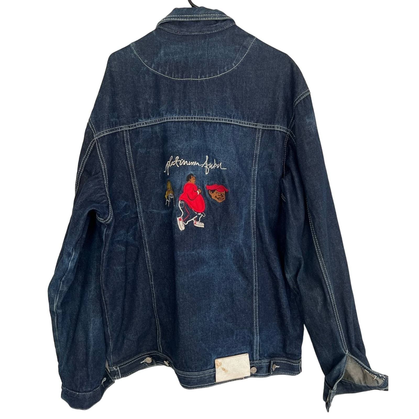 Fubu RARE Vintage 90s Platinum Fubu Fat Albert Jean Jacket USA | Grailed
