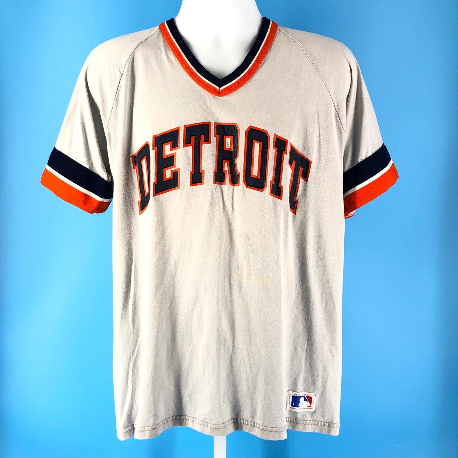 Macgregor Sand Knit 80s Detroit Tigers MLB baseball McGregor Sand Knit jersey | Grailed
