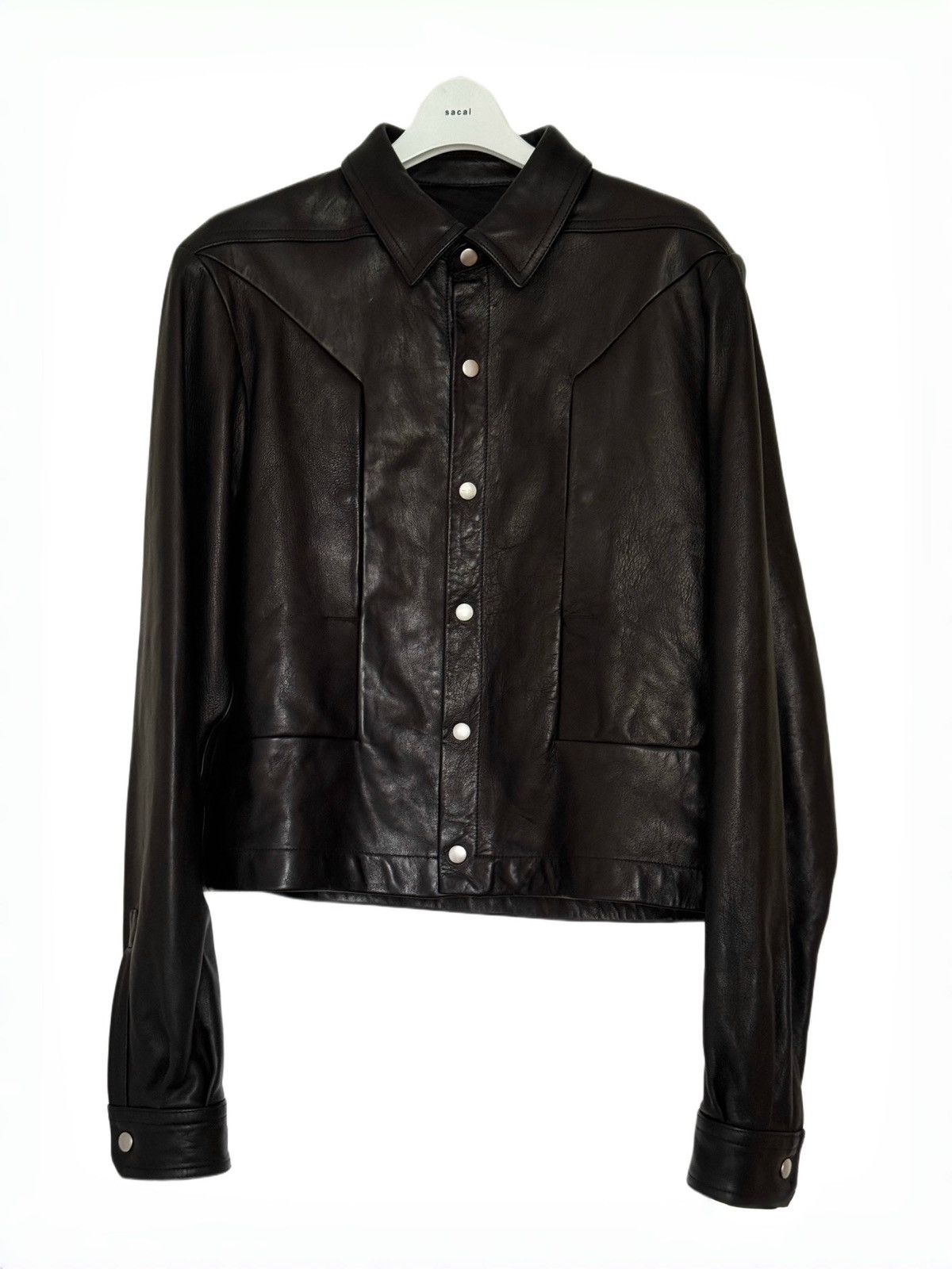 Rick Owens SS24 Lido Cropped Alice Strobe Fogpocket Calf Jacket | Grailed