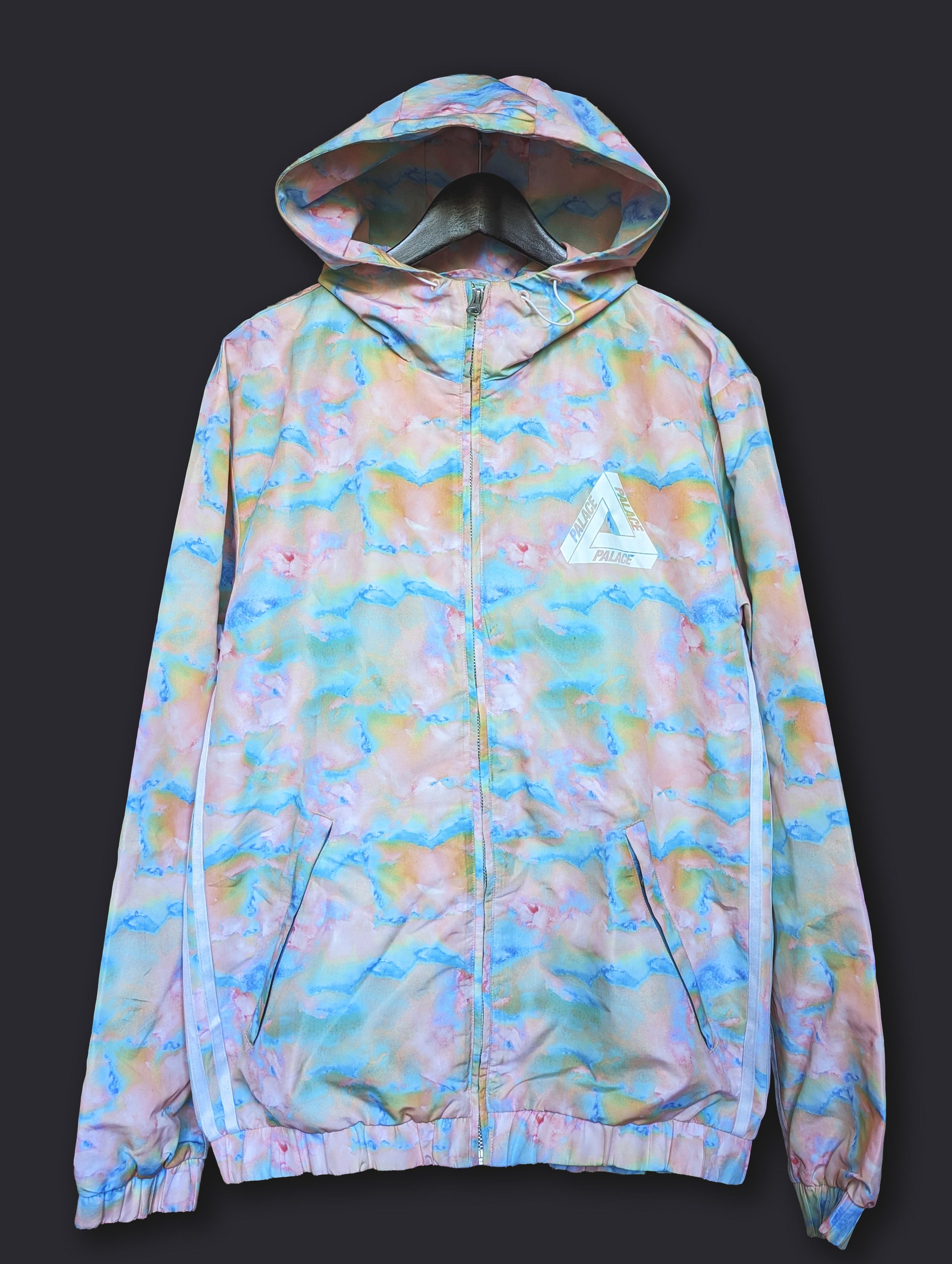 Adidas × Palace Palace x adidas Windbreaker multi colored print | Grailed