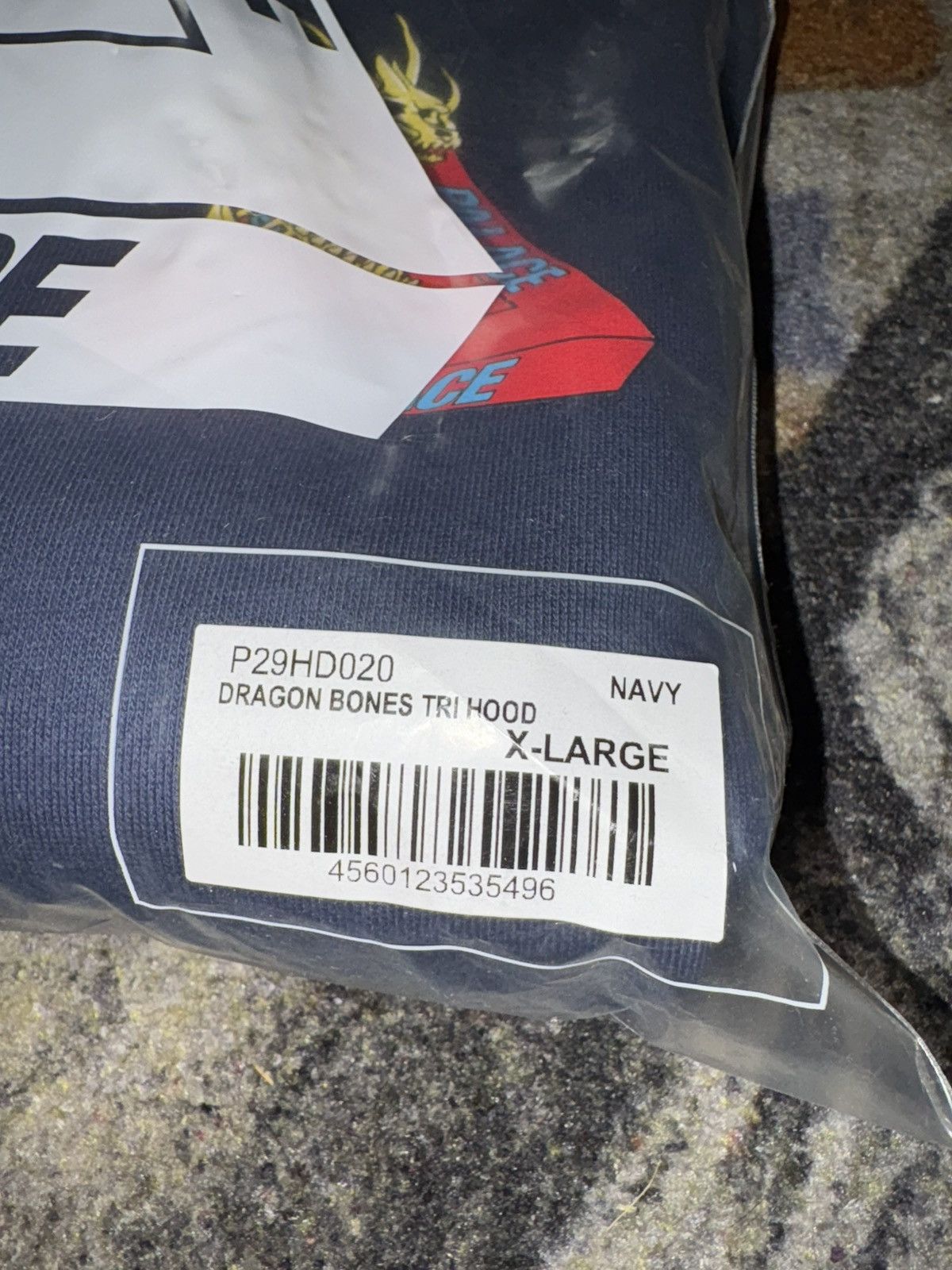 Palace Palace Dragon Bones Tri Ferg Hoodie Navy | Grailed