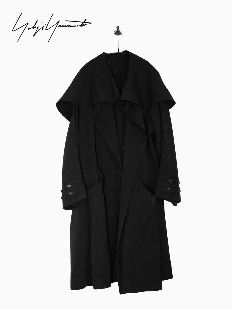 Yohji Yamamoto yohji yamamoto black witch cloak trench coat-dmc | Grailed