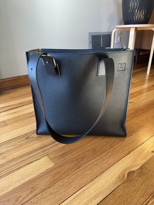 Loewe Loewe Buckle Zip tote in soft grained calfskin | Grailed