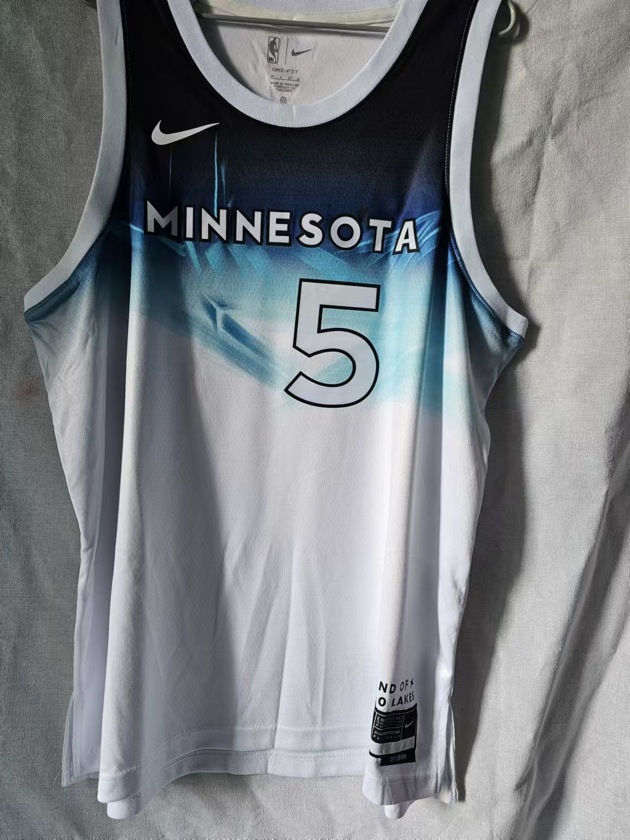 NBA 2025 Timberwolves 5 Anthony Edwards Jersey City Edition | Grailed