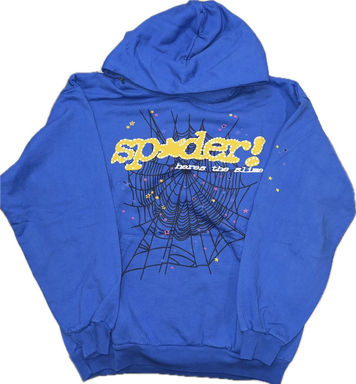Spider Worldwide Sp5der TC Blue Hoodie DEFECTIVE | Grailed