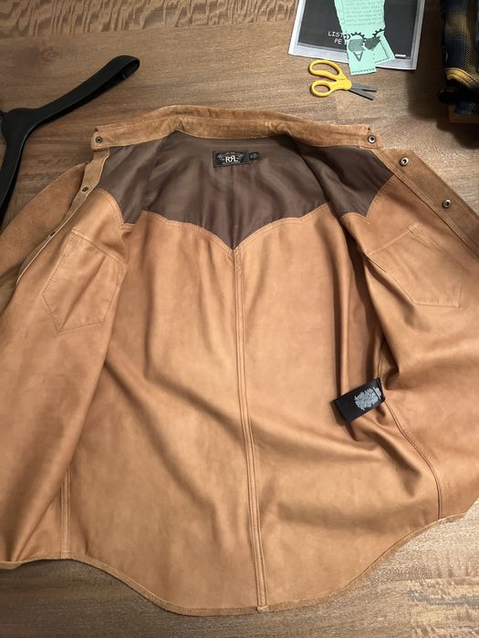 RRL Ralph Lauren RRL Suede Western Overshirt | Grailed