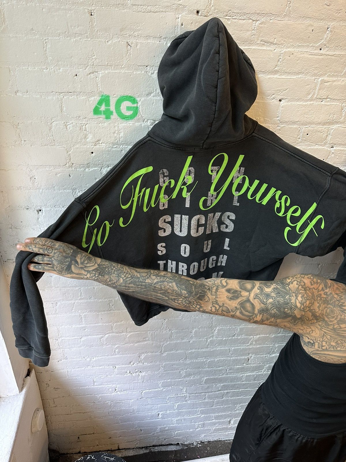 4GSELLER × Enfants Riches Deprimes ERD GOTH GIRL GO FUCK YOURSELF XL XXL BAGGY 4Gseller | Grailed