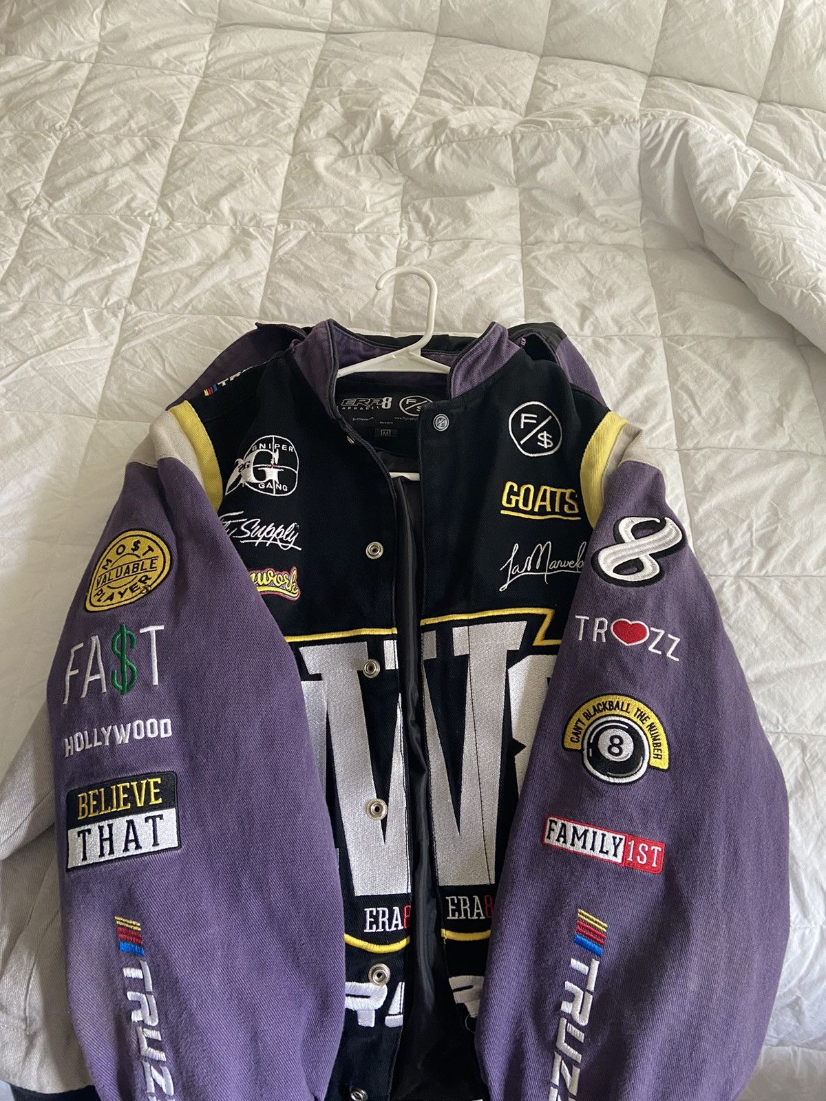 Sniper Gang Sniper Gang Era8 Lamar Jackson MVP NASCAR Jacket | Grailed