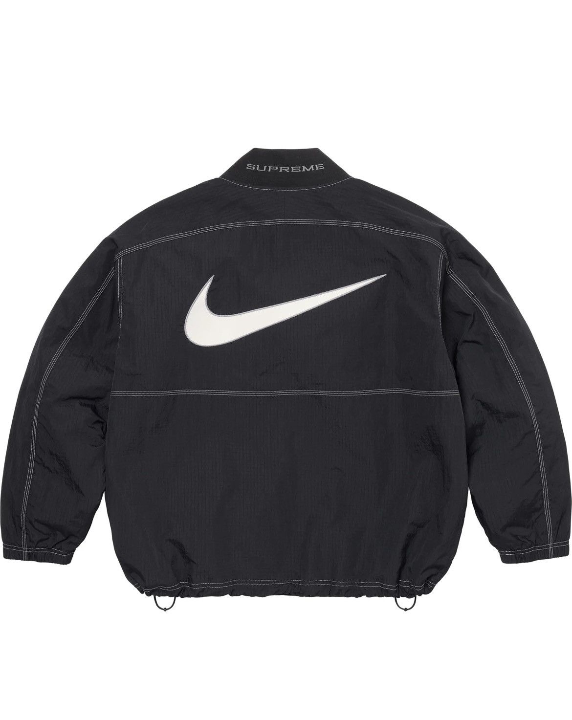 Supreme Supreme Nike Ripstop Nylon Pullover Jacket Black SS24 | Grailed