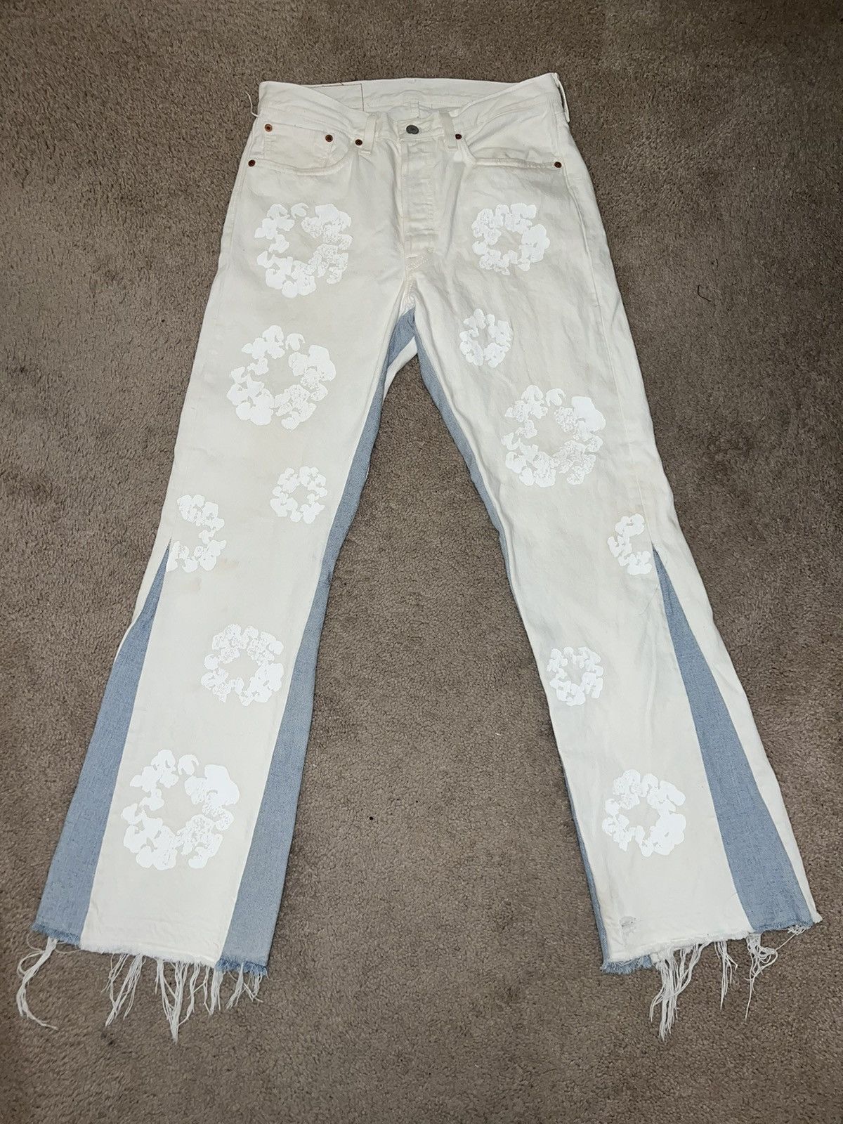 DENIM TEARS × Levi's Denim Tears x Levi Custom Flare! | Grailed