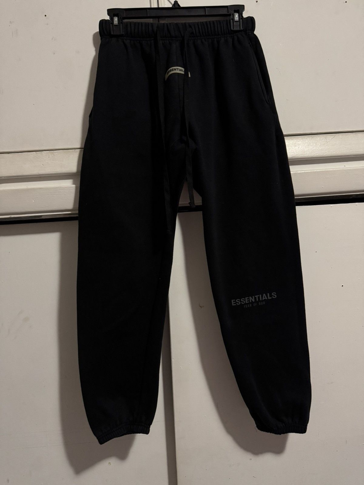 Essentials × Fear of God Essentials Reflective Logo Sweatpants | Grailed