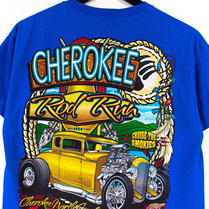 Vintage 2022 Cherokee Rod Run Hot Rod Cars North Carolina T-Shirt | Grailed