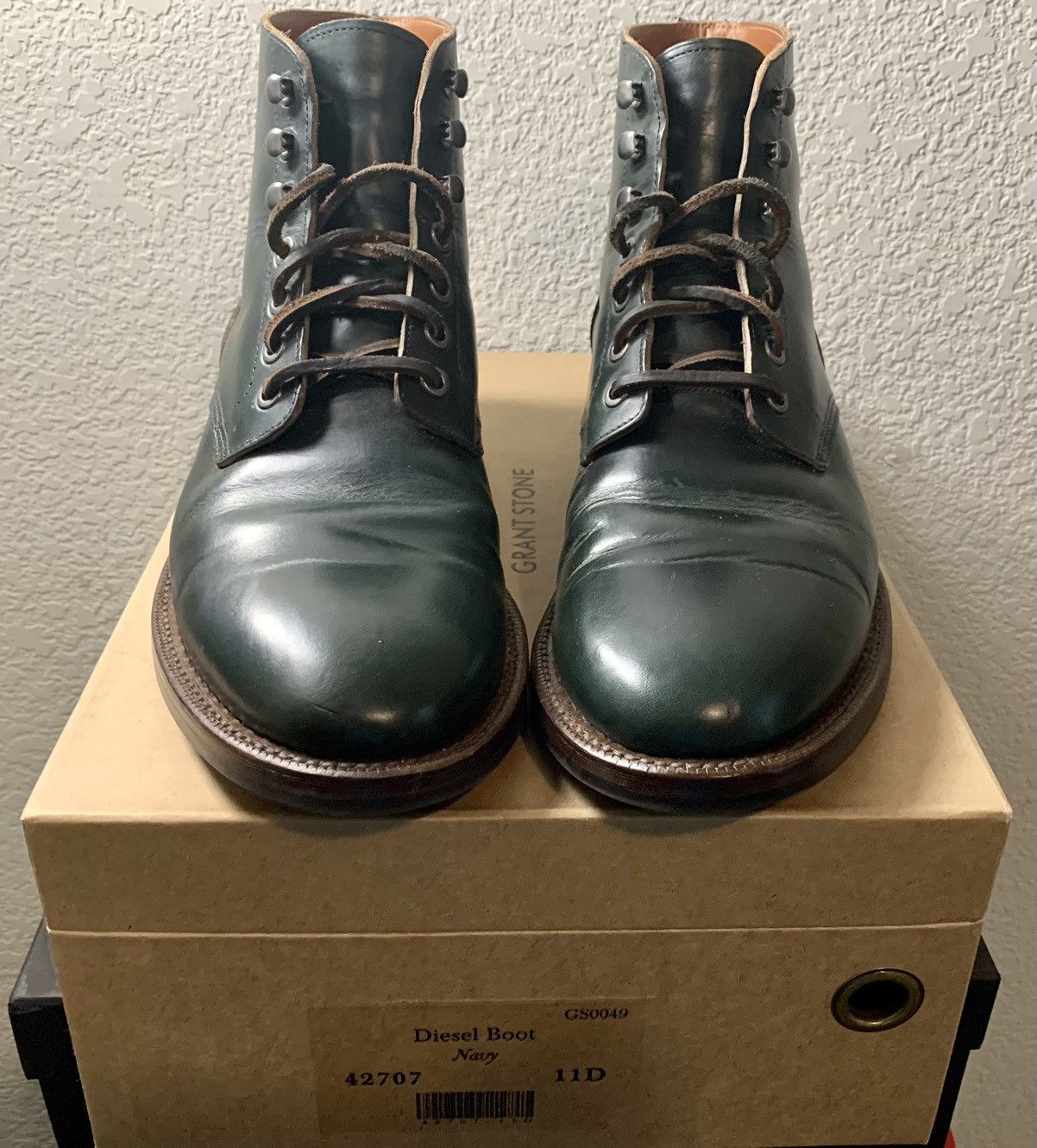 Grant Stone Grant Stone Diesel Boot Navy Chromexcel 11D w/ box worn 2x ...
