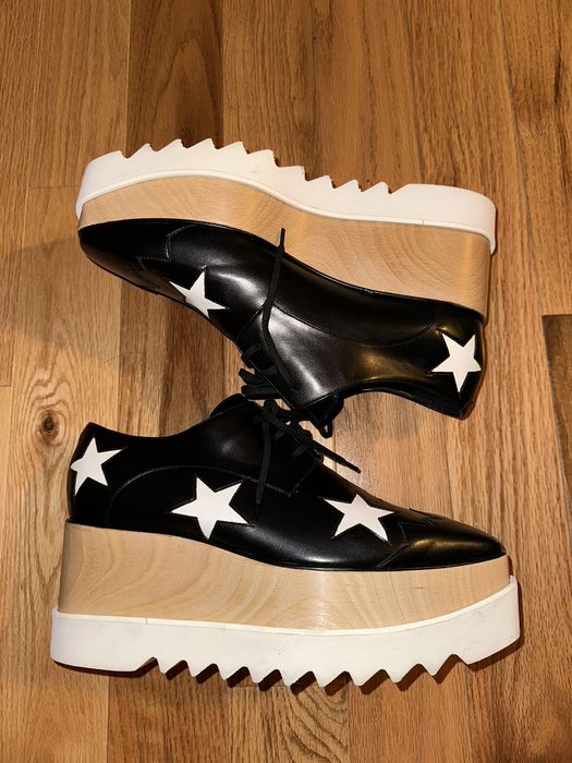 Vintage Stella McCartney Black Elyse Star Platforms | Grailed