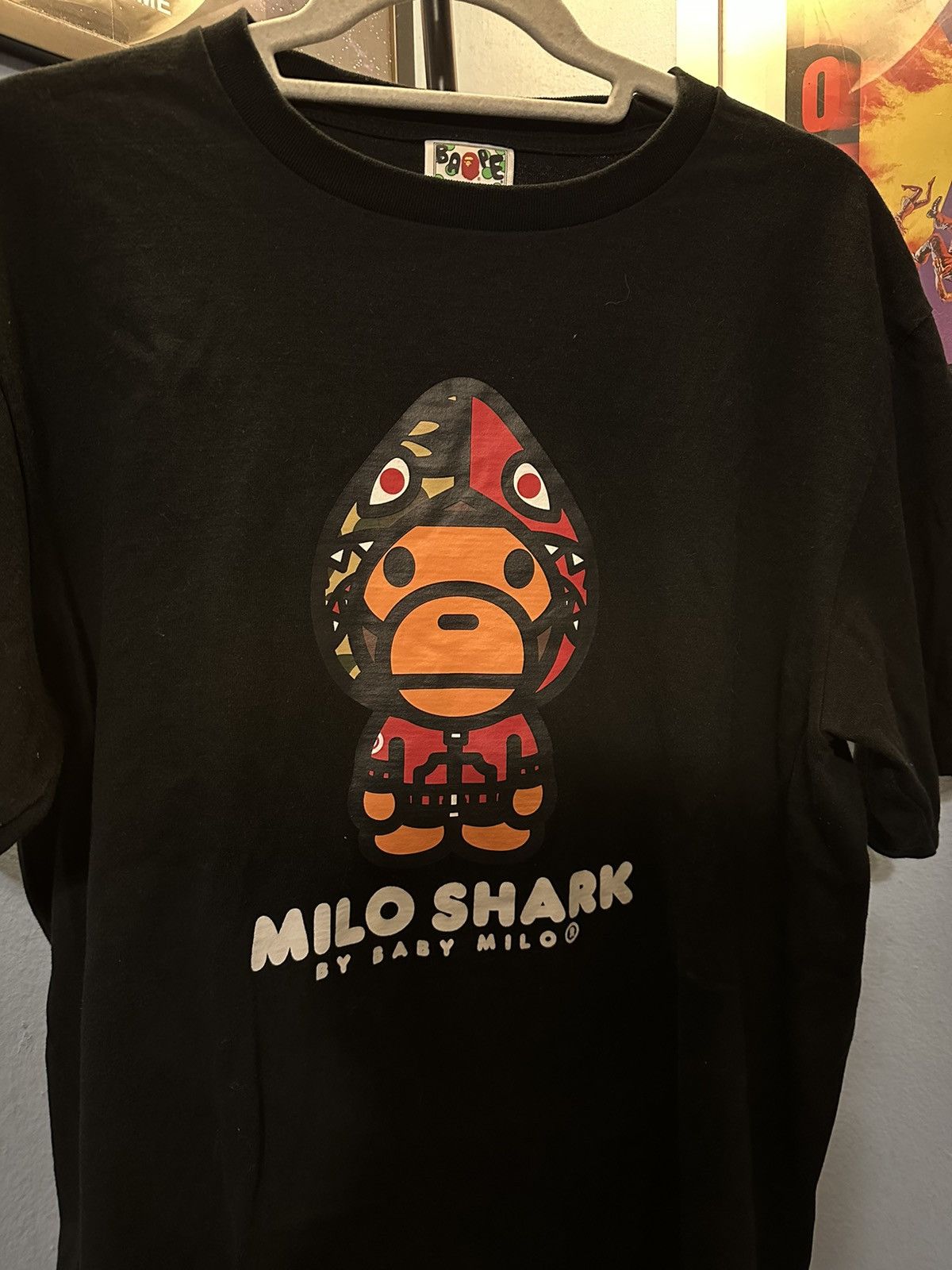 Bape A bathing ape milo shark tee large | Grailed
