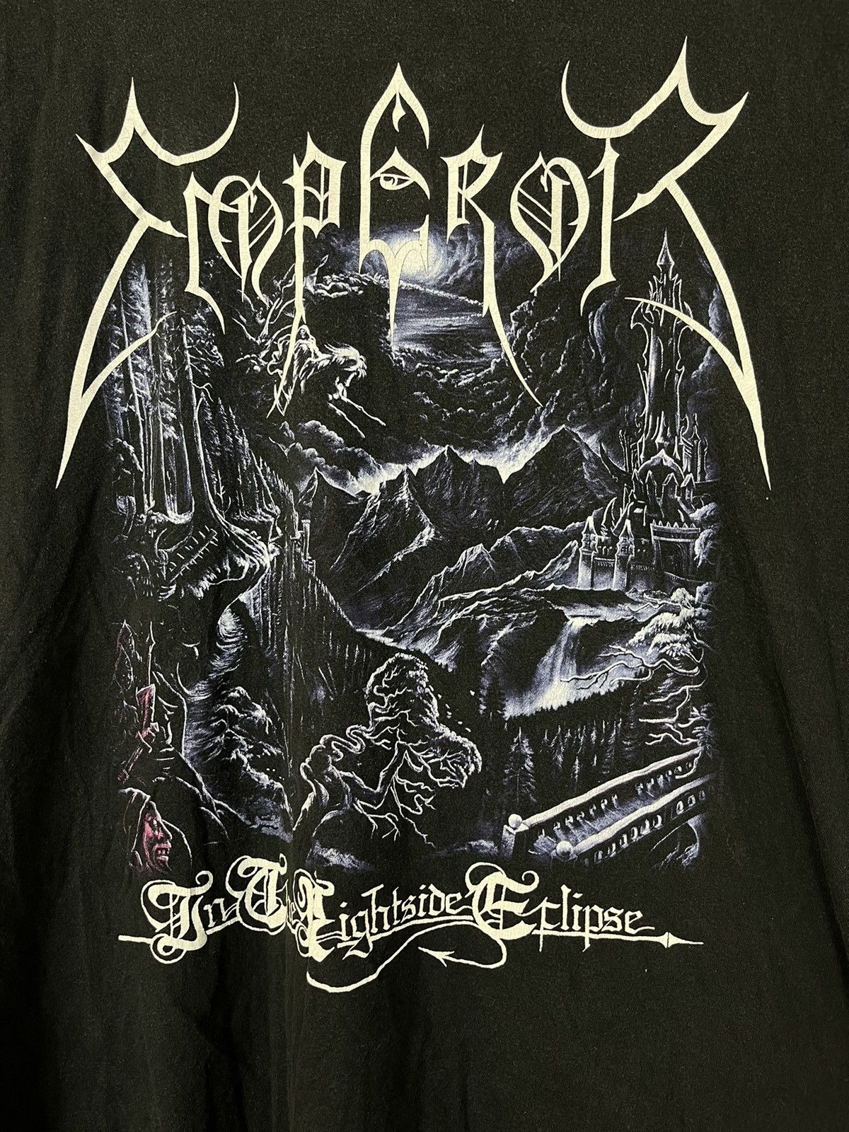 Band Tees × Vintage Vintage Emperor Metal Band Black T-shirt Tee | Grailed