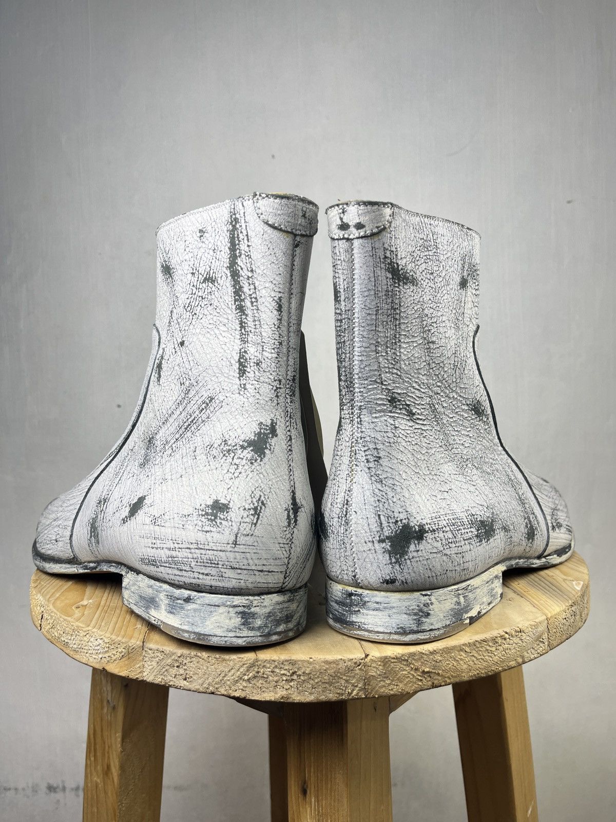 H&M × Maison Margiela Hand Painted Boots (Brand New) | Grailed