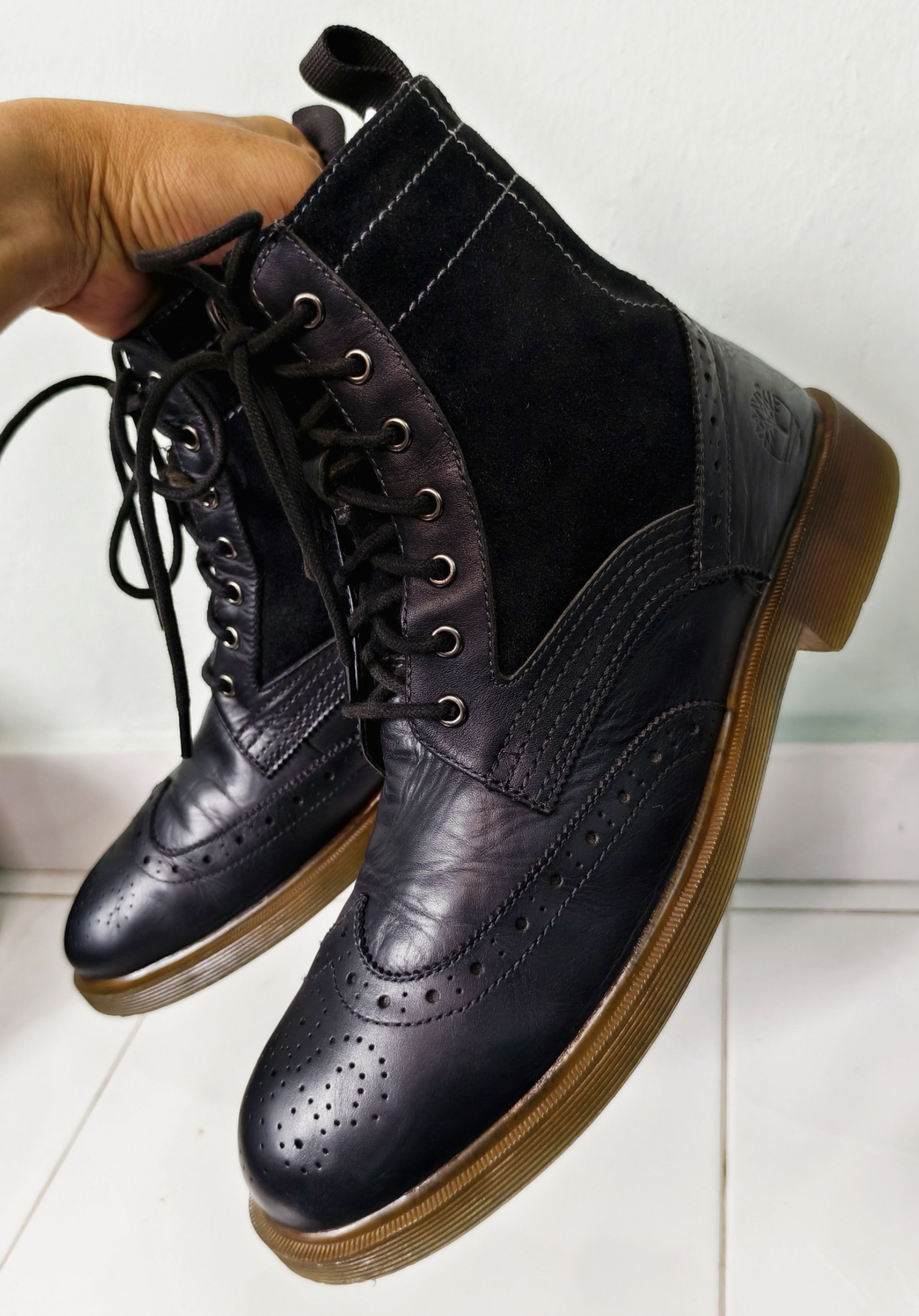 Timberland Timberland Brighton Hill Brogue Wing Tip Oxford leather ...