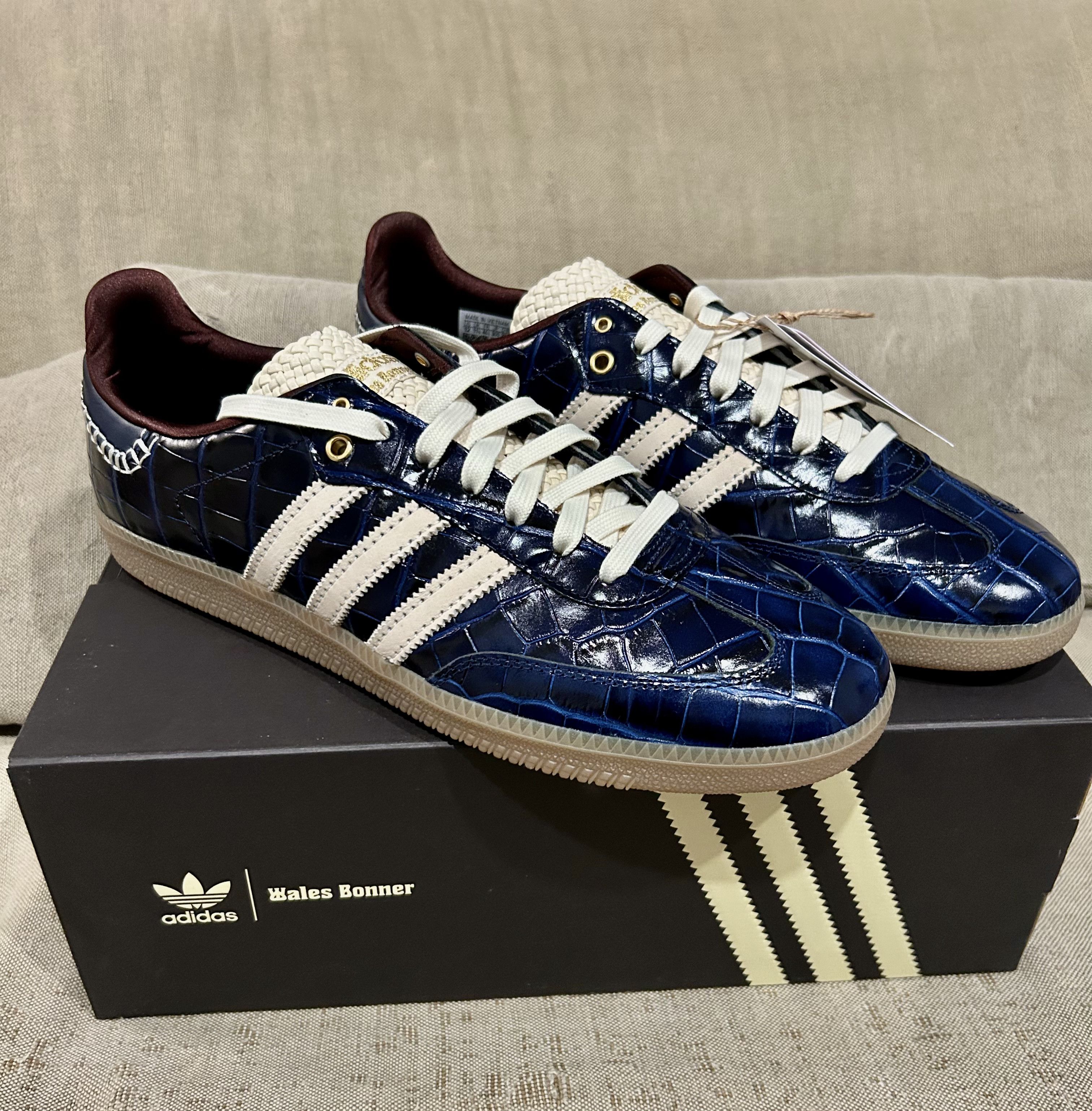 Adidas Samba x Wales Bonner Blue Croc | Grailed