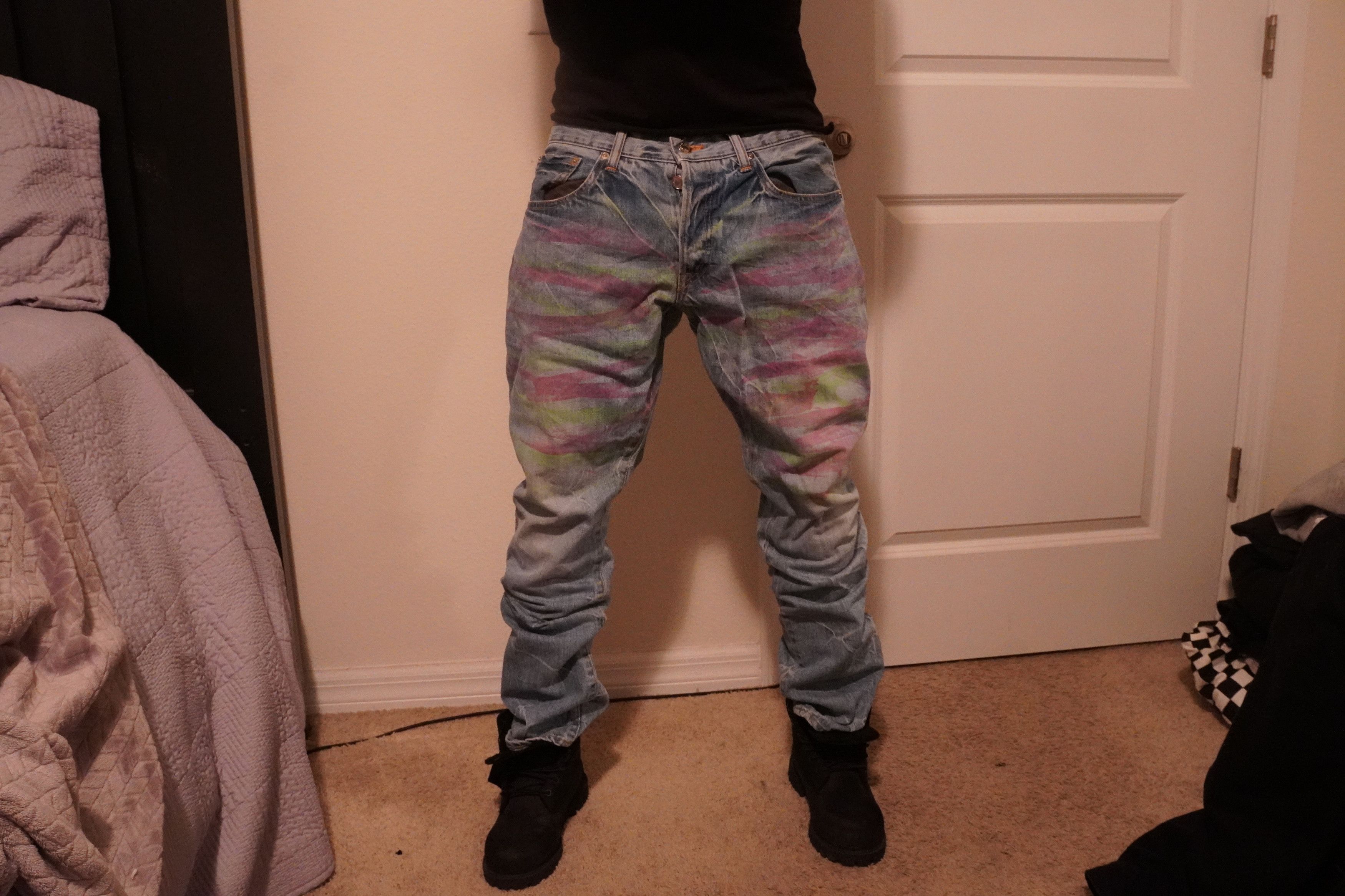 Vintage Neon whisker denim | Grailed
