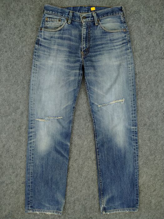 Vintage Dirty Used Blue Vintage Levi's 502 30x30.5 Denim -JN927 | Grailed
