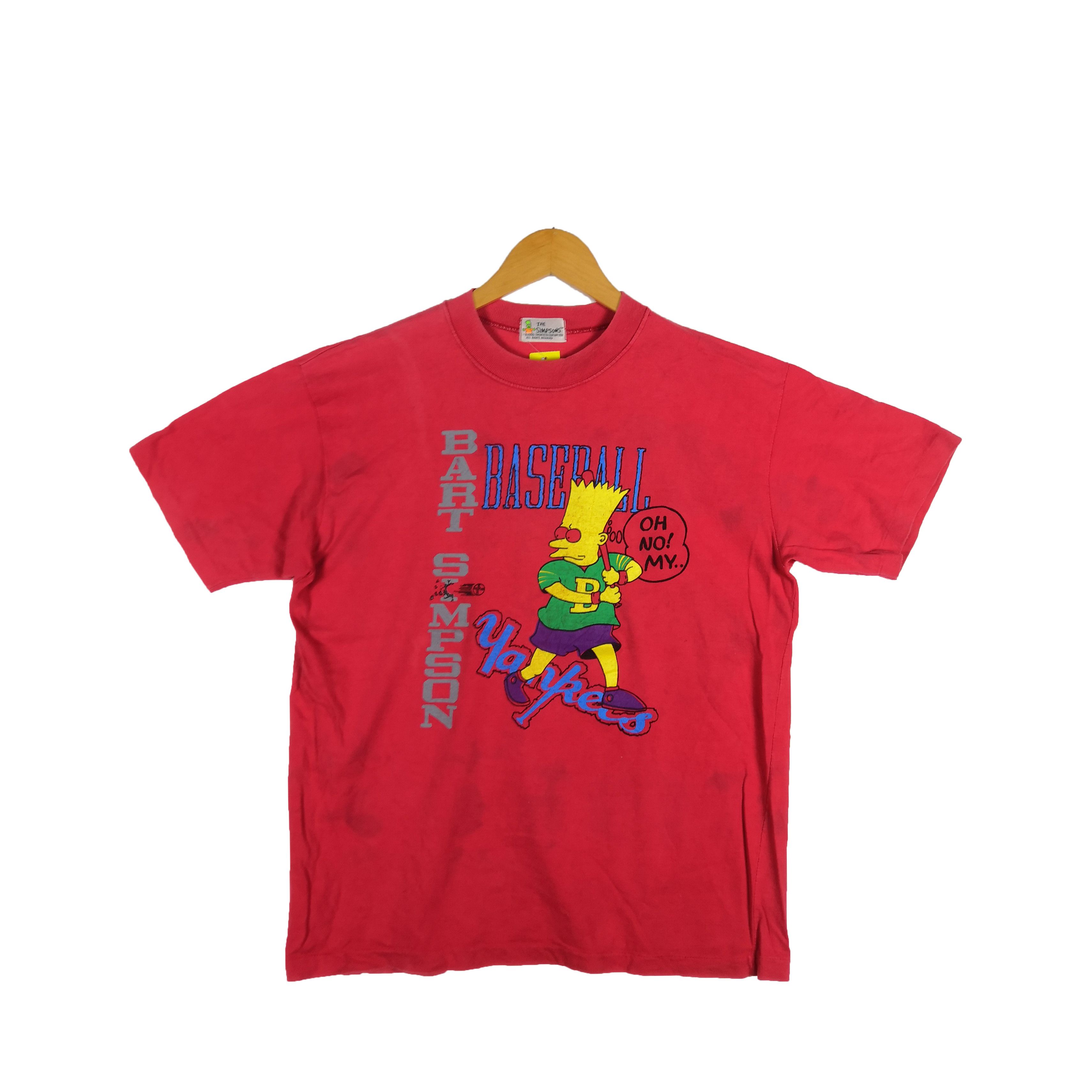 Vintage Vintage 90s Bart The Simpson T-Shirt Baseball Yankees Tee | Grailed