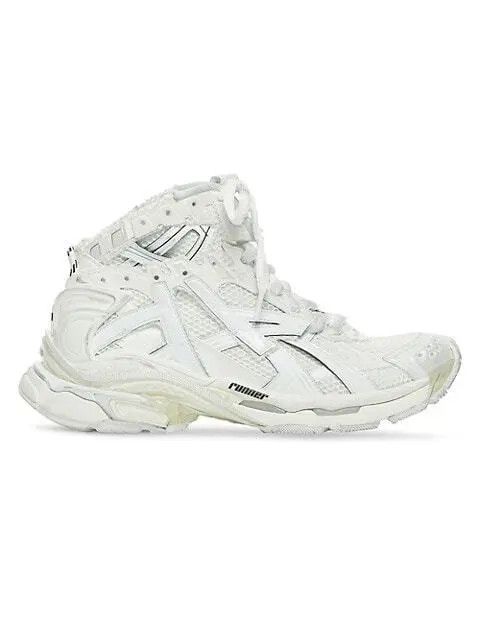 Balenciaga o1in1g0624 Runner High Top Sneaker in White | Grailed
