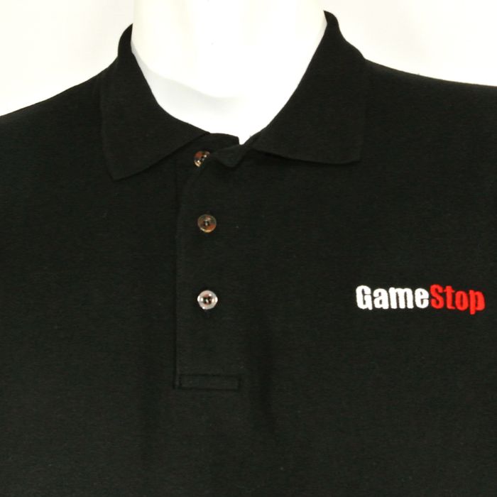 Mando GameStop Video Game Store Employee Uniform Black Polo Shirt | Grailed