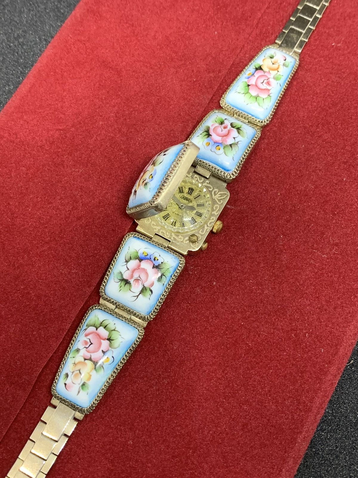 Luxury × Vintage Vintage watch yanka russian rare hand painted | Grailed