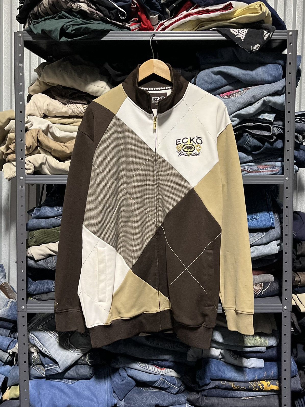 Ecko Unltd. × Jnco × Vintage Crazy Vintage Y2K Ecko UNLTD Zip-Up Jacket Skater Grunge | Grailed