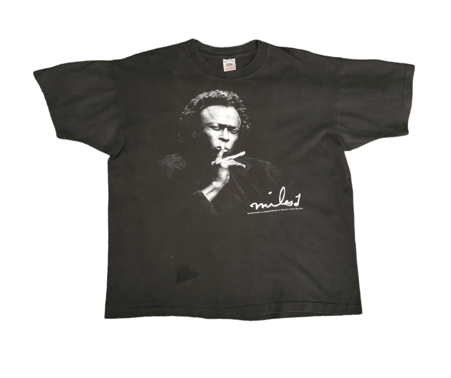 Vintage 1990s Miles Davis Photo By Jeff Sedlik Los Angeles T-Shirt ...